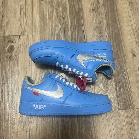 Nike | Shoes | Nike Air Force Offwhite Mca University Blue | Poshmark